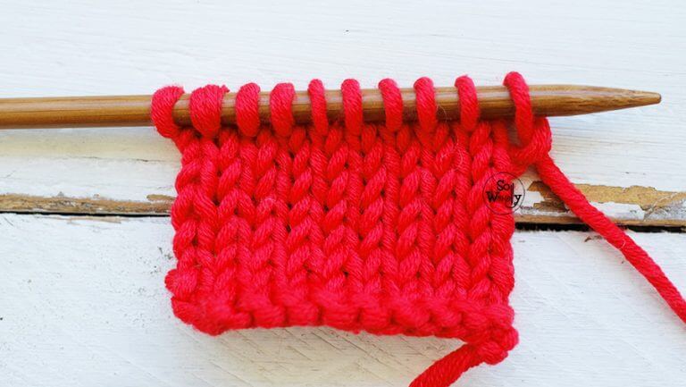 Learn How to Knit Quickly-Lesson 5: Stockinette/Stocking stitch | So Woolly