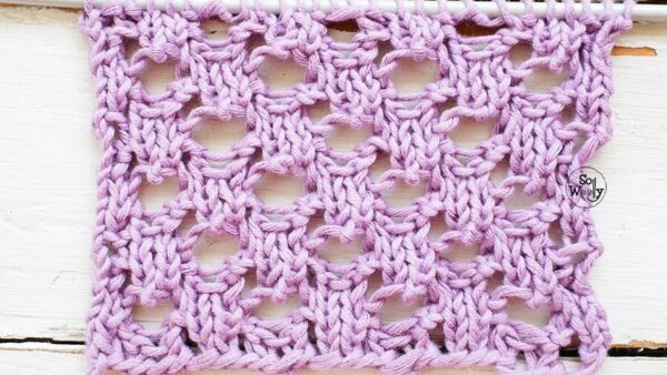 How to knit Vintage Lace Patter step by step I So Woolly | So Woolly