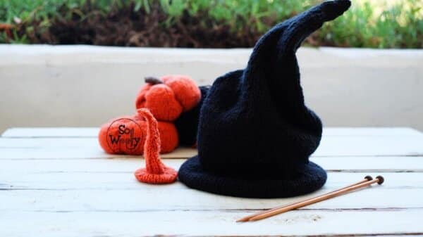 How to Knit a Witch/Wizard/Warlock Hat for Halloween + Video