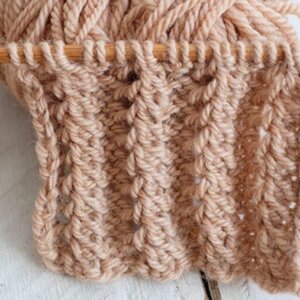 Mock Rib knitting stitch: A two-row repeat easy pattern - So Woolly ...
