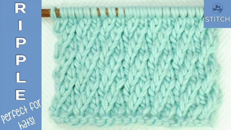 How to knit the Ripple stitch: Perfect for hats, cowls and sweaters ...