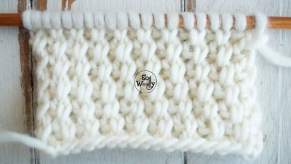 How to knit the Cross stitch: A two-row repeat pattern - So Woolly | So ...