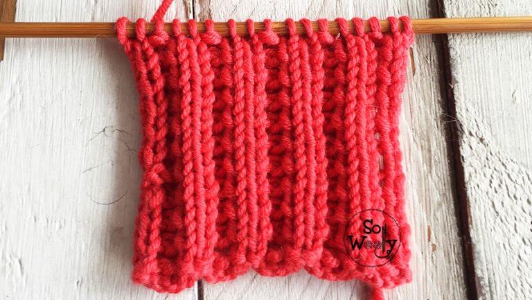 Lace Rib knitting stitch pattern: Reversible and it doesn't curl - So ...