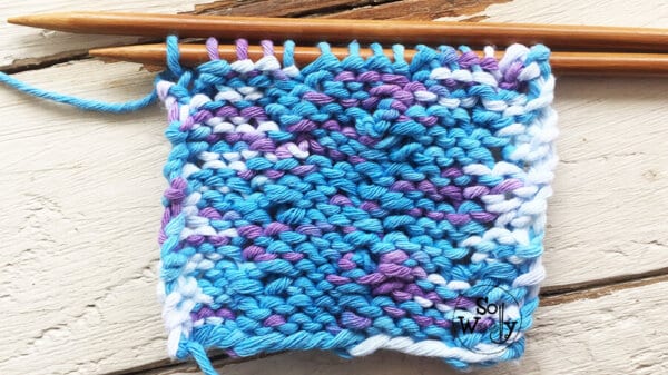 Popcorn stitch (Part 2 of the series Knitting Patterns for Variegated ...
