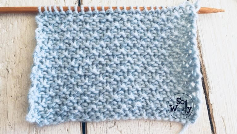 How to knit the Sand stitch pattern: Super easy and it doesn’t curl -So ...