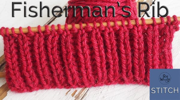 How to knit and bind off the original Fisherman's Rib stitch - So ...