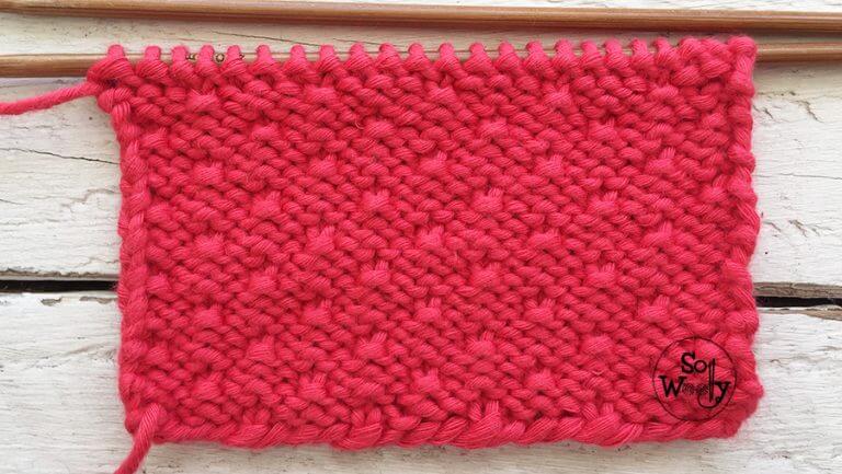 How to knit the Dot stitch: Cute, easy, and doesn’t curl!