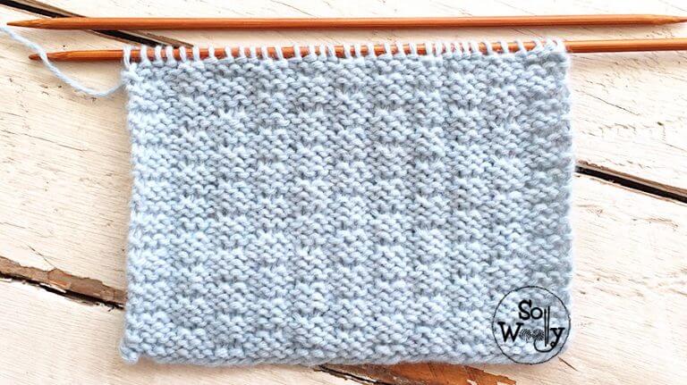 Double Andalusian knitting stitch pattern: It doesn’t curl, ideal for ...