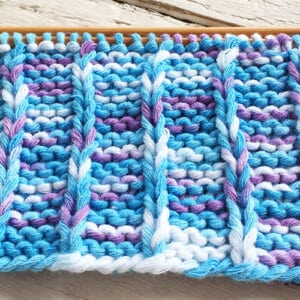 How to Knit the Grid Stitch Pattern + video (doesn’t curl)