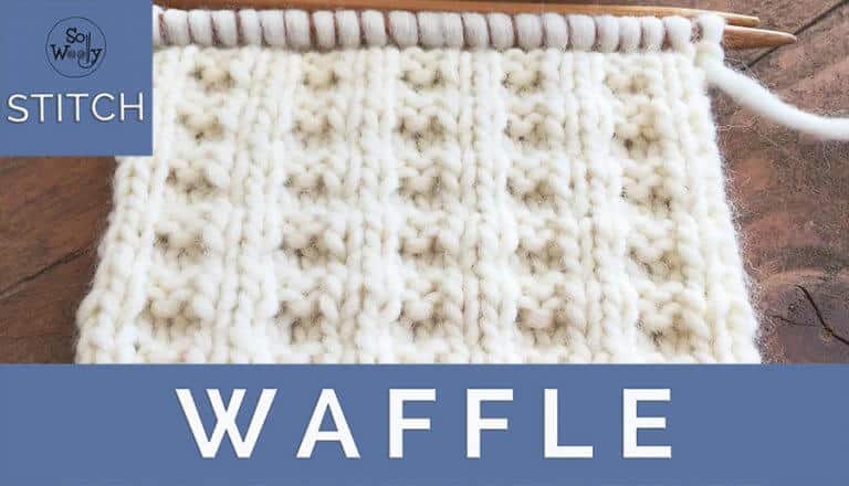 A version of the Waffle stitch knitting pattern ideal for beginners ...