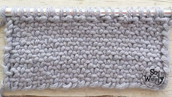 Tweed Stitch Knitting Pattern (reversible - 2 rows only!)