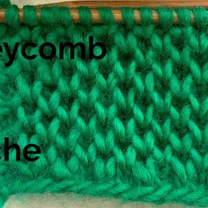 Acorn knitting stitch pattern: Reversible and unisex