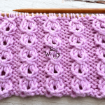 Embossed Blocks knitting stitch: Reversible-it doesn’t curl