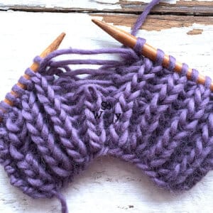 Tilted Tiles knitting stitch pattern: Easy Diagonal Lace