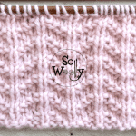 How to knit the Jute stitch: A two-row reversible pattern.