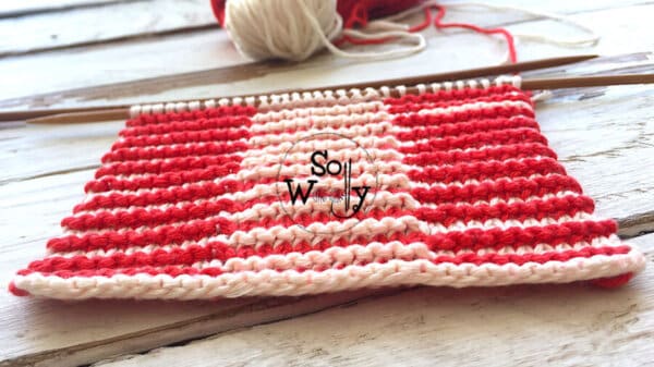 How to create Illusion or Shadow knitting step by step