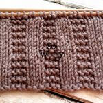 New Two-Row repeat knitting stitch pattern-ideal for scarves