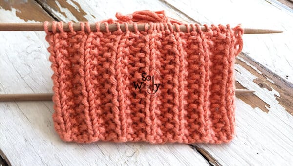 How to knit the Mock English Rib (ideal for beginners)