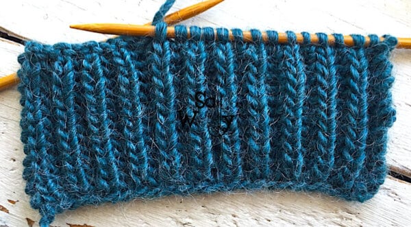 How to knit the Fisherman's Rib with knit stitches only