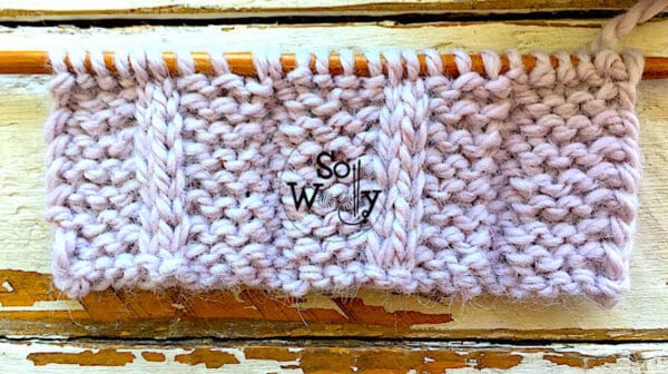 How to knit a Super Easy One-Row Repeat pattern -for scarves