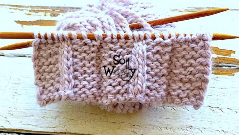 How to knit a Super Easy One-Row Repeat pattern -for scarves