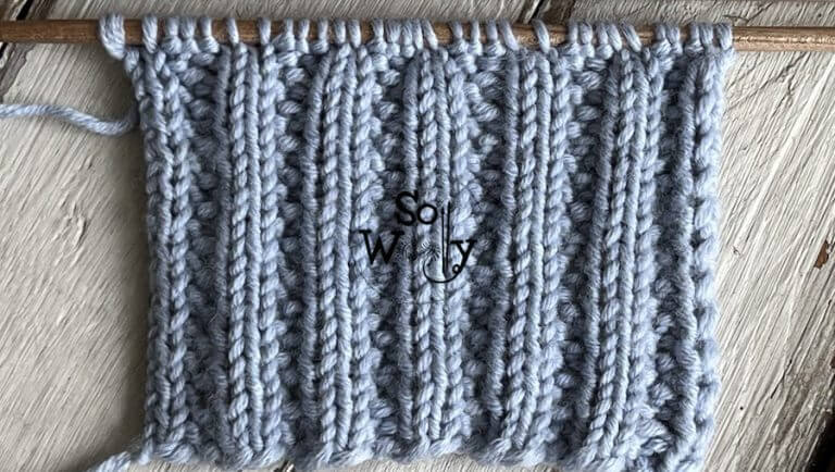 How to knit the Double Braided Ribbing stitch