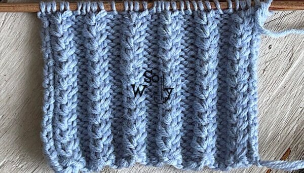 How to knit the Double Braided Ribbing stitch
