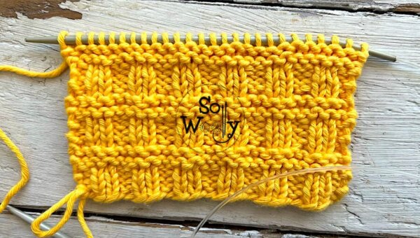 How to knit the Tiles stitch: Reversible and it lays flat!