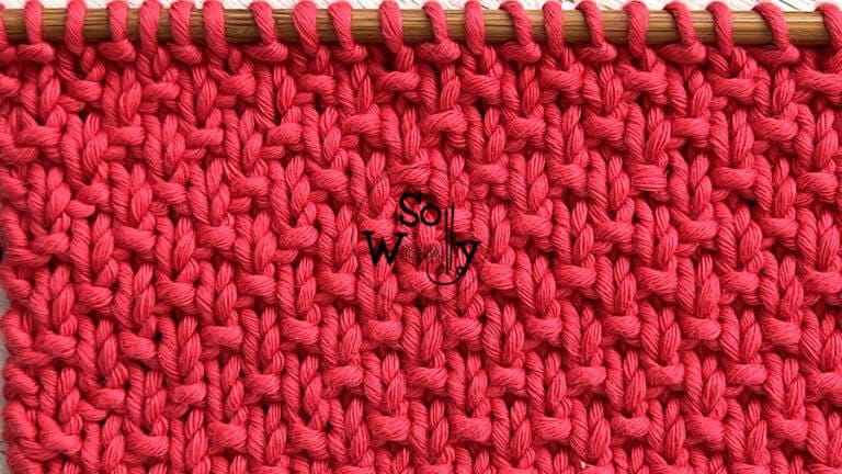 How to knit the Alternating Dot stitch (only four rows)