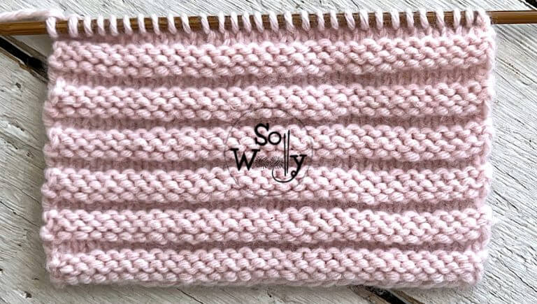 Horizontal-Welts-stitch-reversible-knitting-pattern-for-beginners | So ...