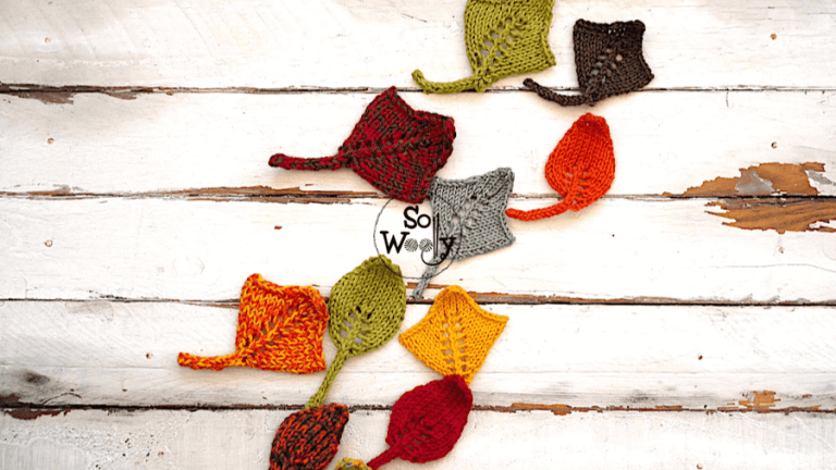 How to knit Autumn Leaves: Beech and Maple (free patterns