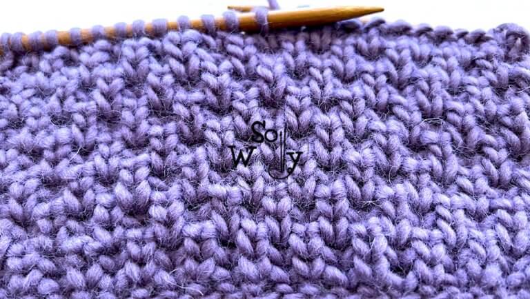 How to knit the Broken Brioche Rib stitch - So Woolly