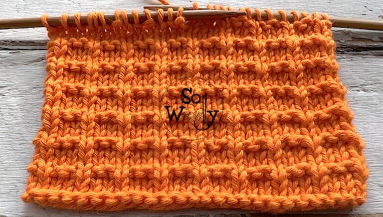 How to knit the Double Andalusian stitch pattern (version 2)