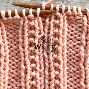 How to knit the Broken Brioche Rib stitch - So Woolly