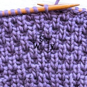 How to knit an Easy Two-row Repeat Pattern-great for scarves