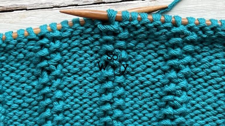How to knit the Fancy Moss stitch Rib (only two rows!)