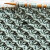 How to knit a One-row stitch for scarves -reversible pattern