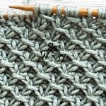 How to knit a One-row stitch for scarves -reversible pattern