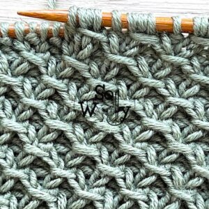 How to knit a One-row stitch for scarves -reversible pattern