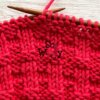 How to knit with two colors: The Bird's Eye stitch pattern