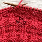How to knit with two colors: The Bird's Eye stitch pattern