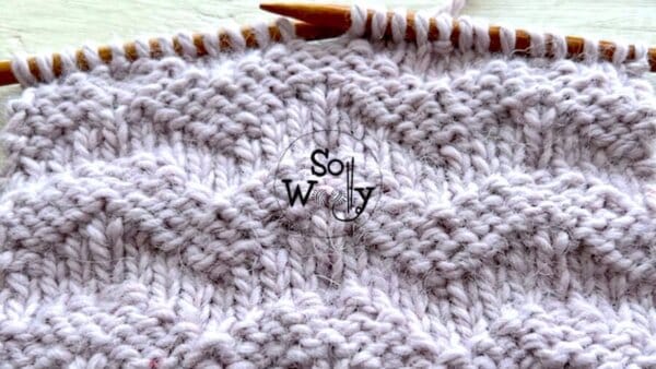 How to knit the Waved Welt stitch (knit and purl pattern)