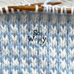 How to knit with two colors: Tweed stitch - So Woolly