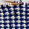 How to knit with two colors: The Bird's Eye stitch pattern