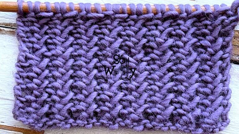 How to knit a one-row repeat pattern with knit stitches only