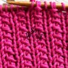 How to knit a one-row repeat pattern with knit stitches only
