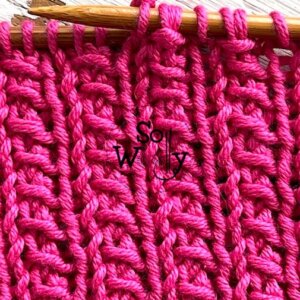 How to knit a one-row repeat pattern with knit stitches only