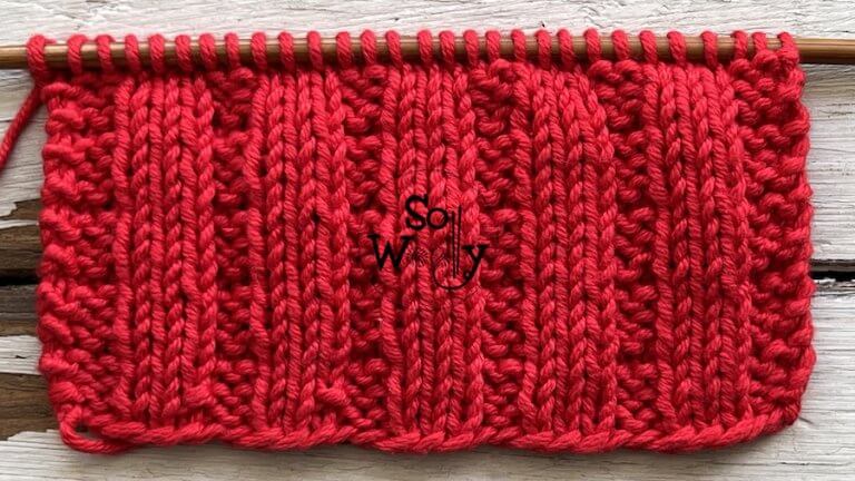 How to knit the Pique Rib stitch 2 (pay attention to your tension)