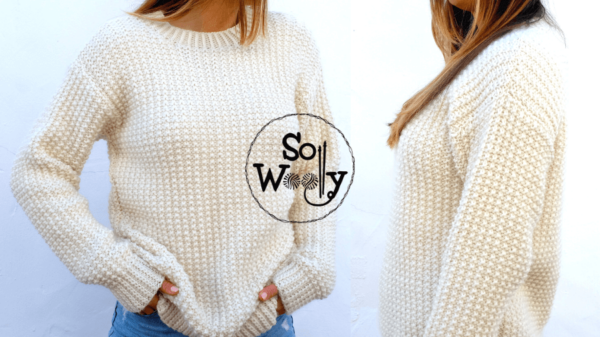 How to knit a Sweater with straight needles (round neck)