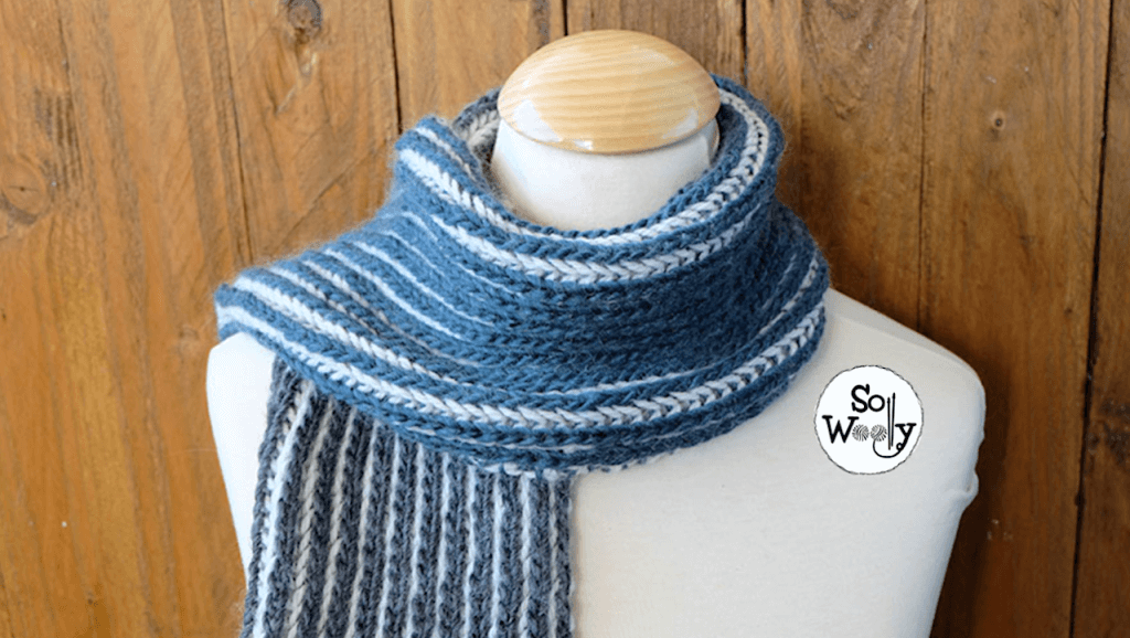 How to knit the Two-Color Brioche stitch (scarf pattern)